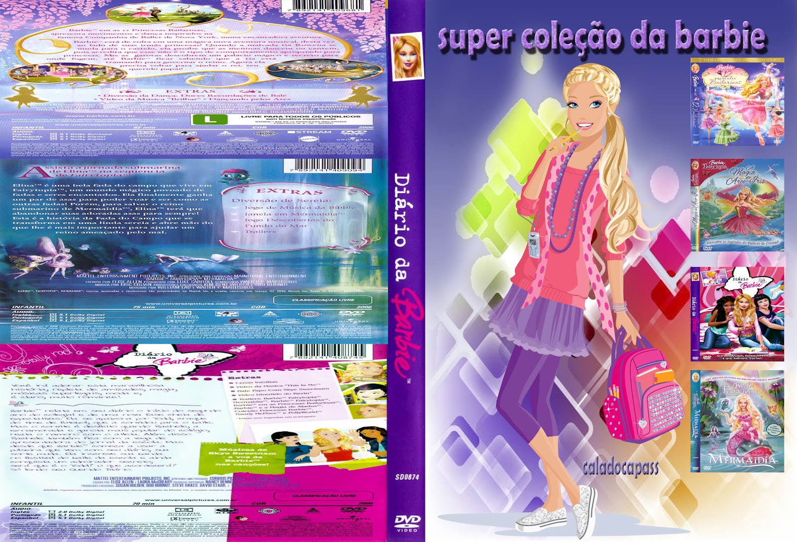 Calado Capas: barbie 4x1