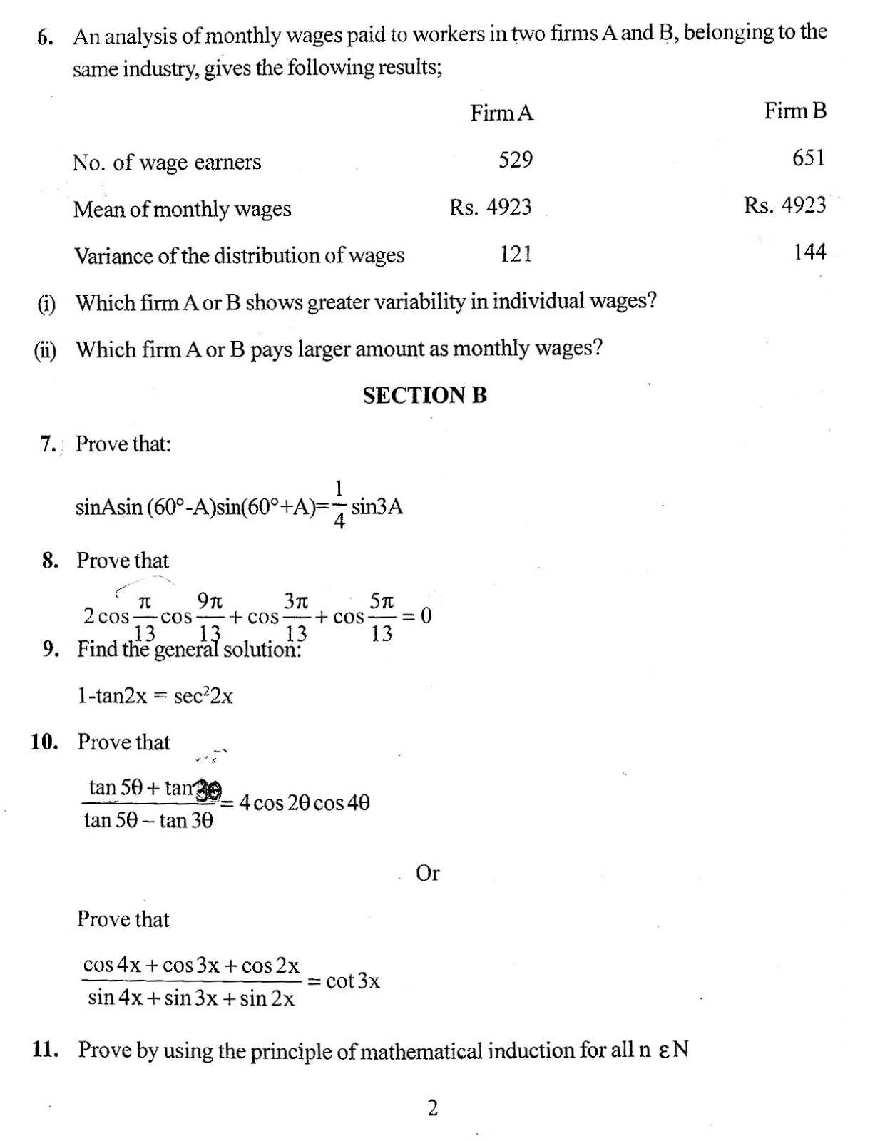 Class XI Mathematics BHARATIYA VIDYA BHAVAN SCHOOL Half Yearly Question class-xi-mathematics-bharatiya-vidya-bhavan-school-half-yearly-question