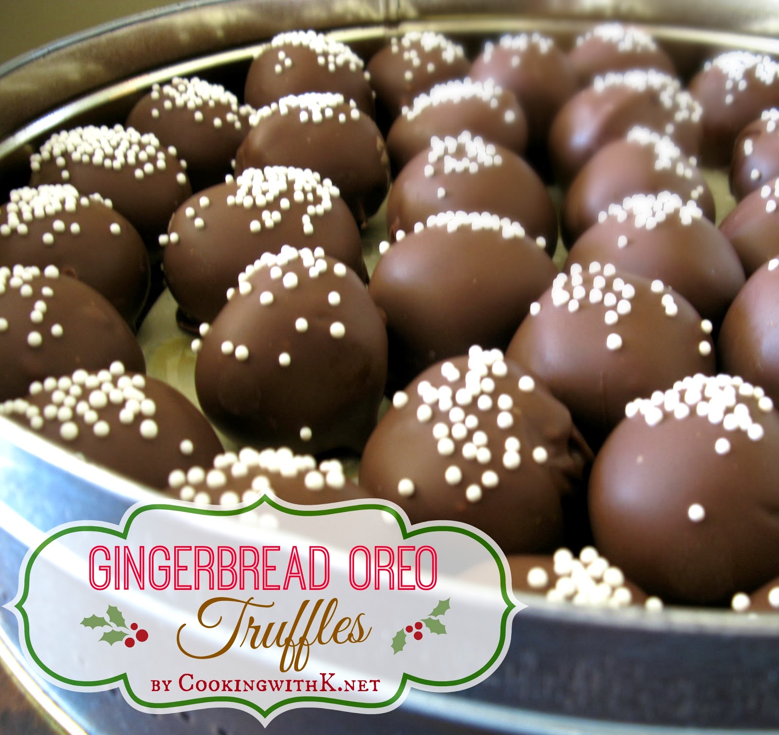 Gingerbread Oreo Truffles {So Simple To Make ~ Yet So Decadent!}