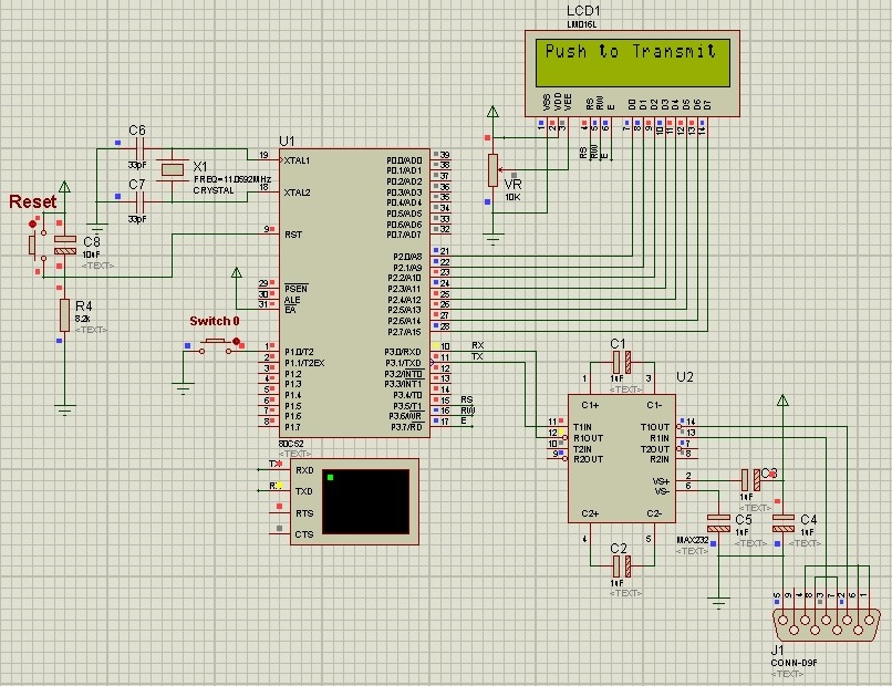 Mardak Life Side Simple Uart Protocol Simulation Using Proteus Transmitting Data From