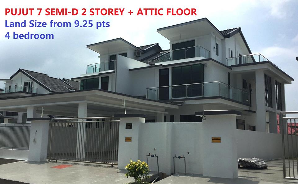 Pujut 7 Brand New First Hand 2 Storey Semi-D + Attic Floor for Sale ...