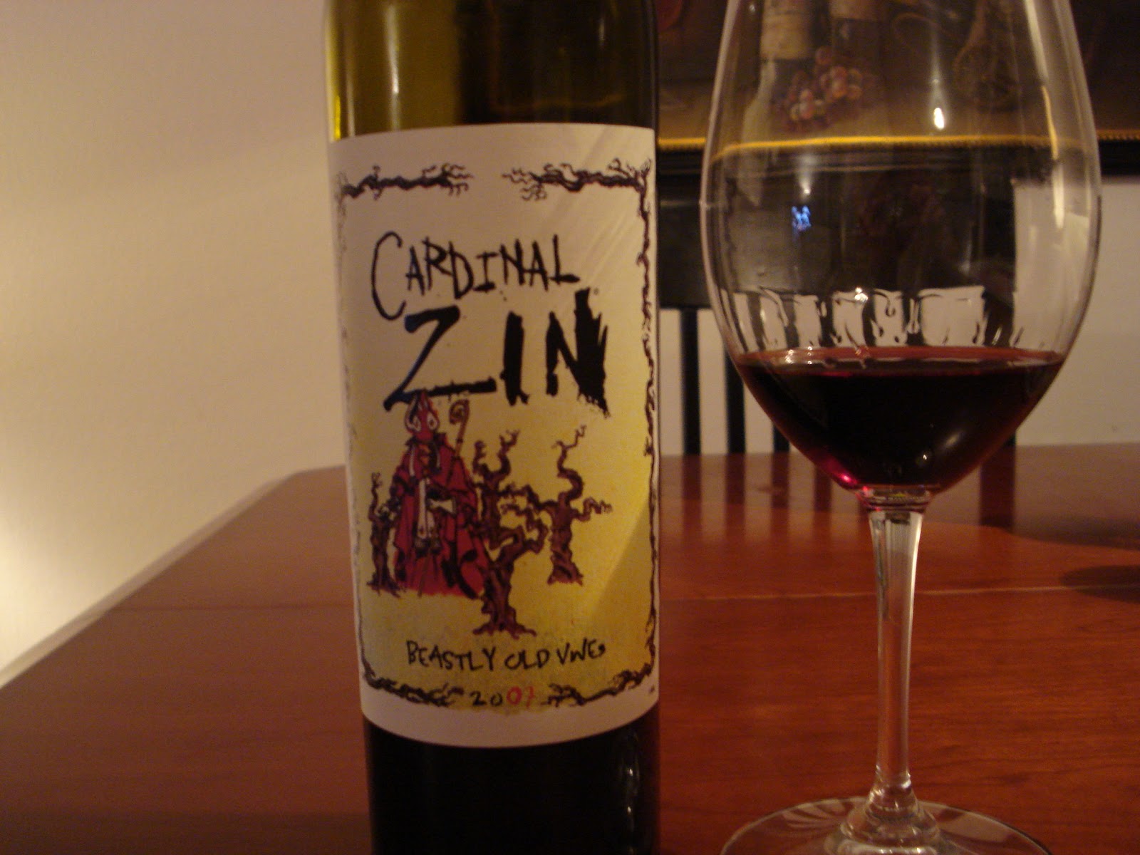 Dan's Cellar Sips: 2007 Cardinal Zinfandel Beastly Old Vines