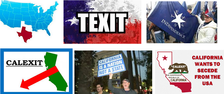 Texit [텍시트] Texodus [텍소더스] Calexit [칼렉시트] Caleavefornia [칼리브포니아]