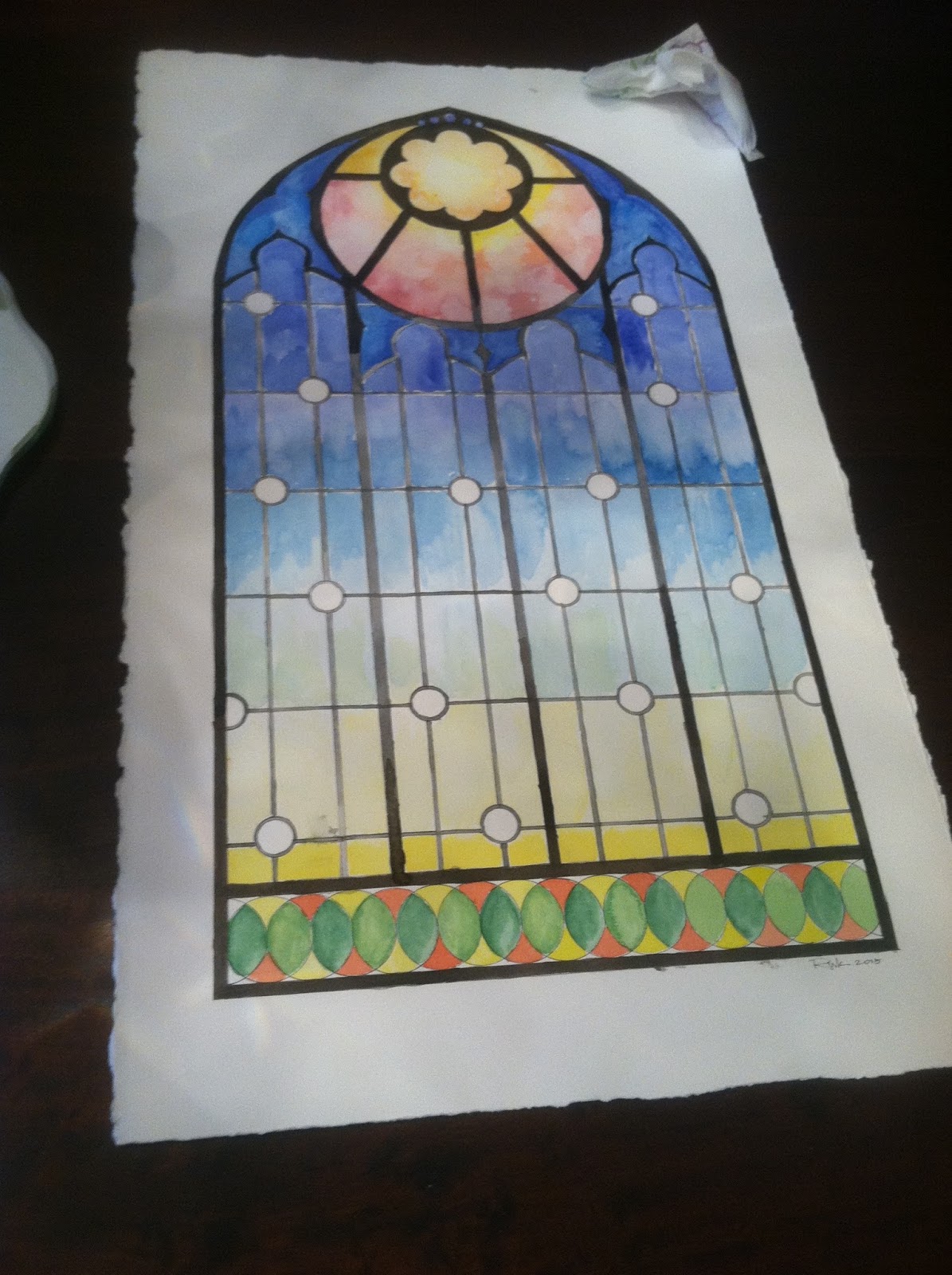 The Eighth Daughter: Stained Glass Watercolors