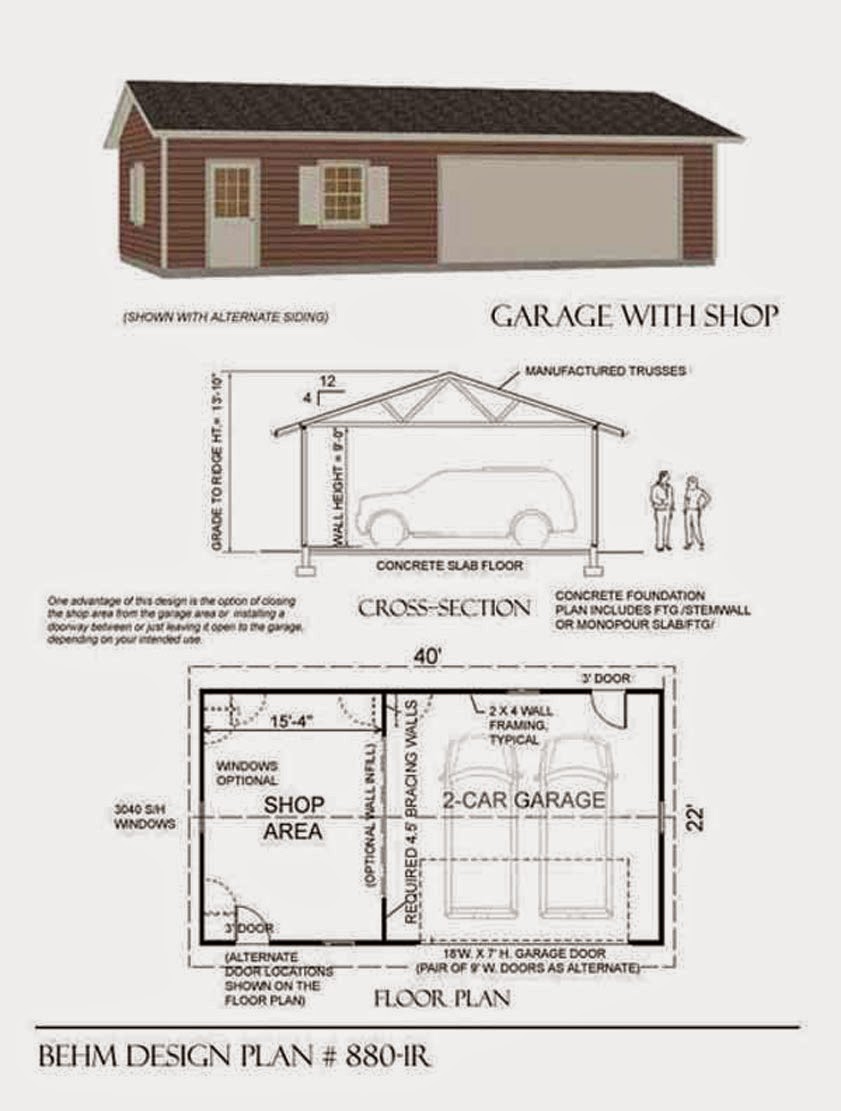 Garage Plans Blog - Behm Design - Garage Plan Examples: September 2014