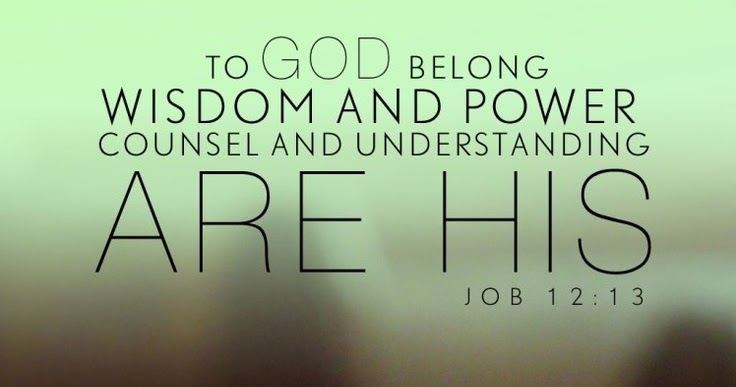 COGWC Men's Ministry: Job 12:13