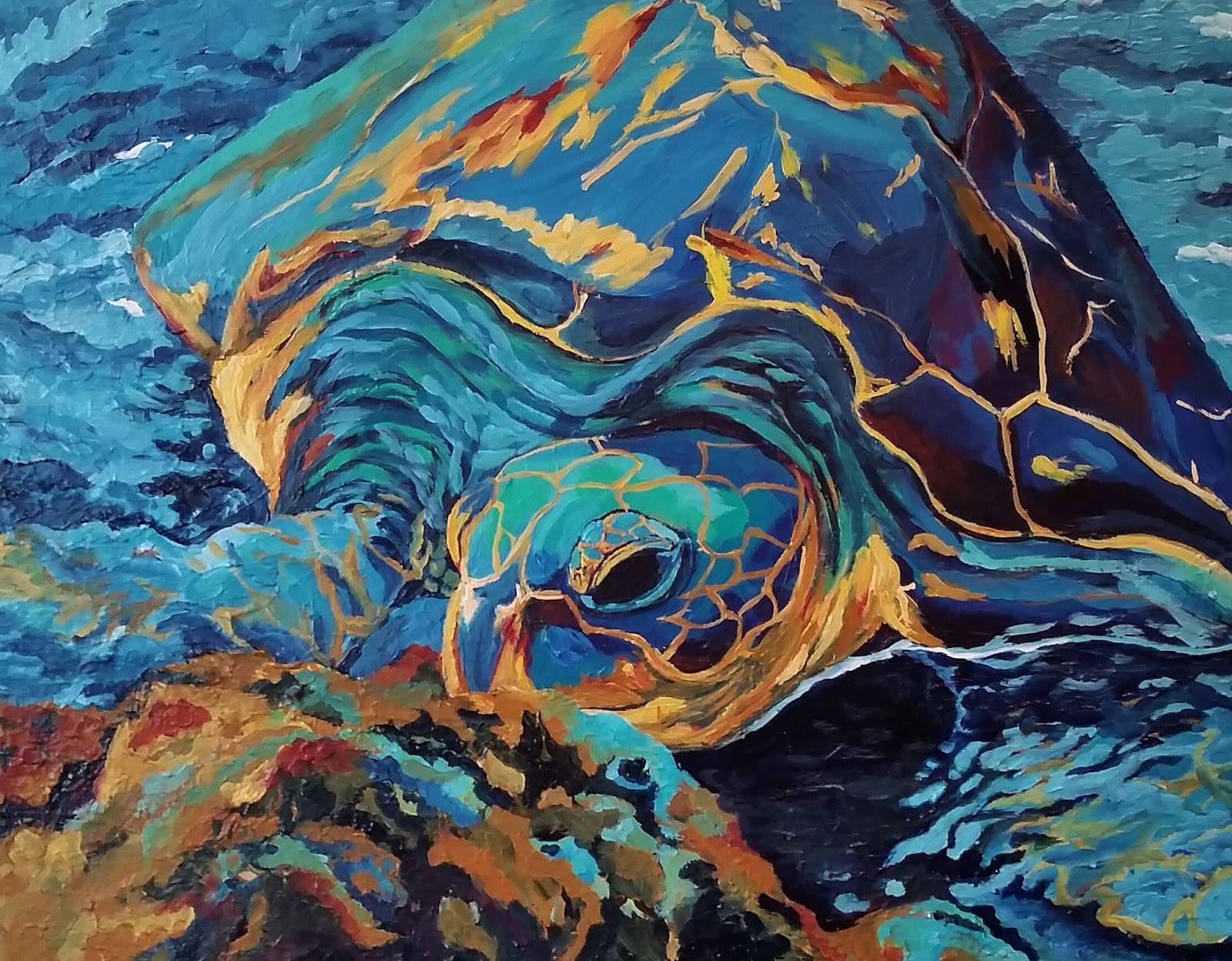 Ambersnature Art and Random Thoughts: Sea Turtle/ Loggerhead/ Marine ...