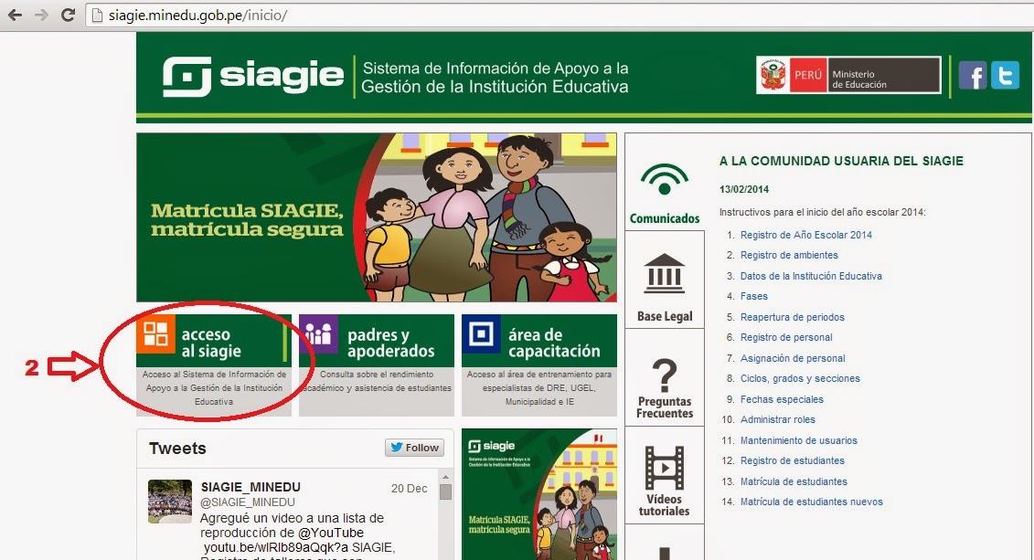 MINEDU - SIAGIE: ¿CÓMO INGRESAR AL SIAGIE POR GOOGLE O CUALQUIER OTRO ...