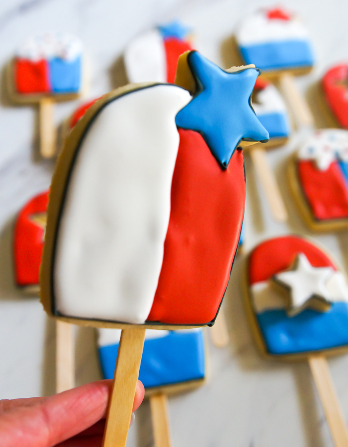 Bomb Pop-esque Cookies for 4th of July and a Texas Summer | Bake at 350°