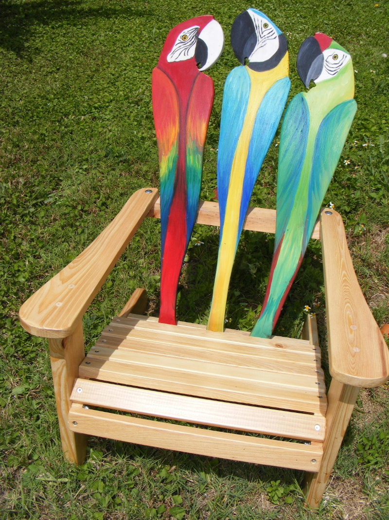 Kiwi's Angels: Adirondack Parrot Chairs