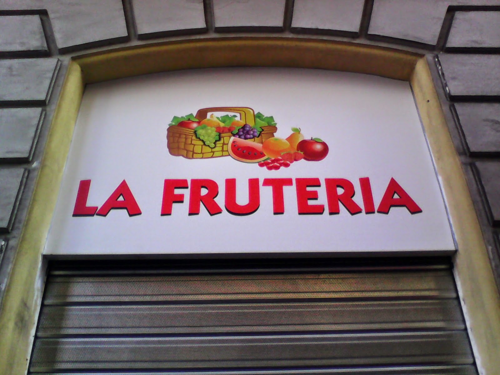 Rediseño en vectorial del logo para una tienda de La Fruteria