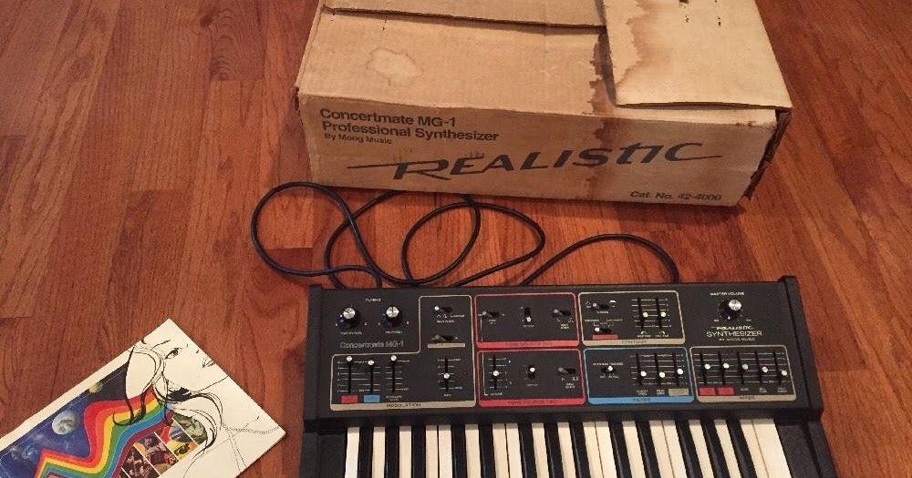 MATRIXSYNTH: Concertmate MG-1 Realistic Synthesizer by Moog Music SN 1957