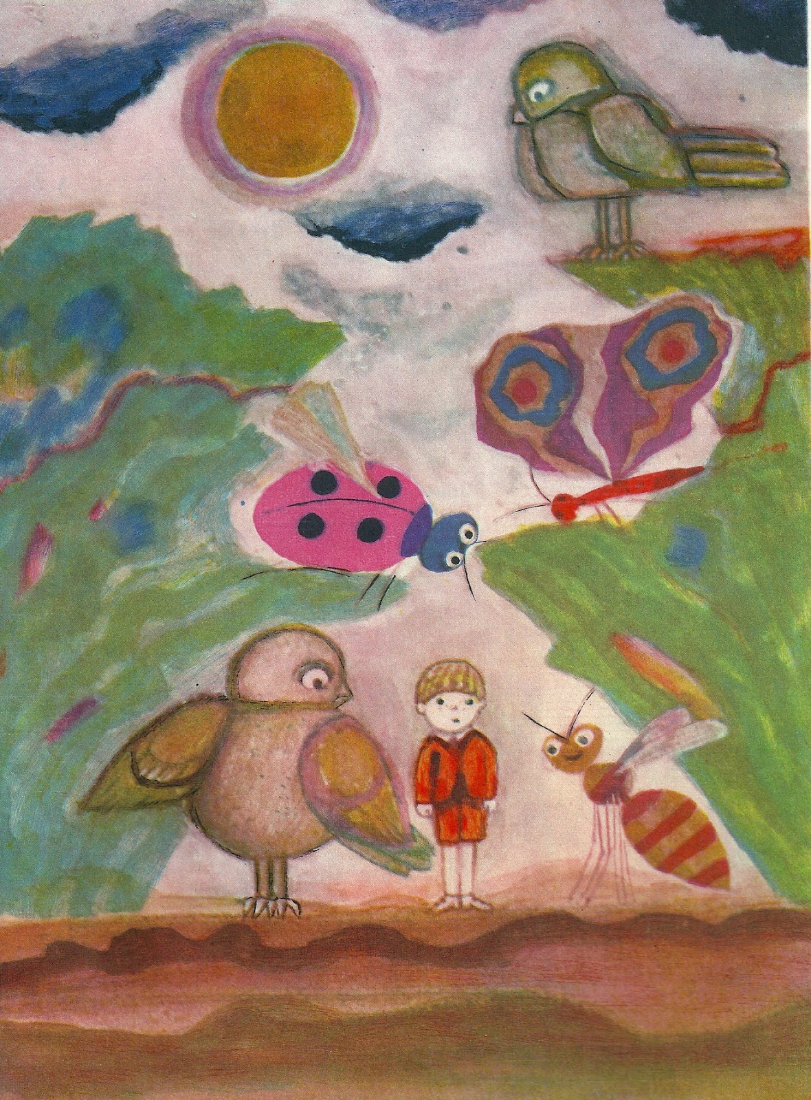 children's book illustrations: Julia Hartwig, Zguba Michałka, ill ...