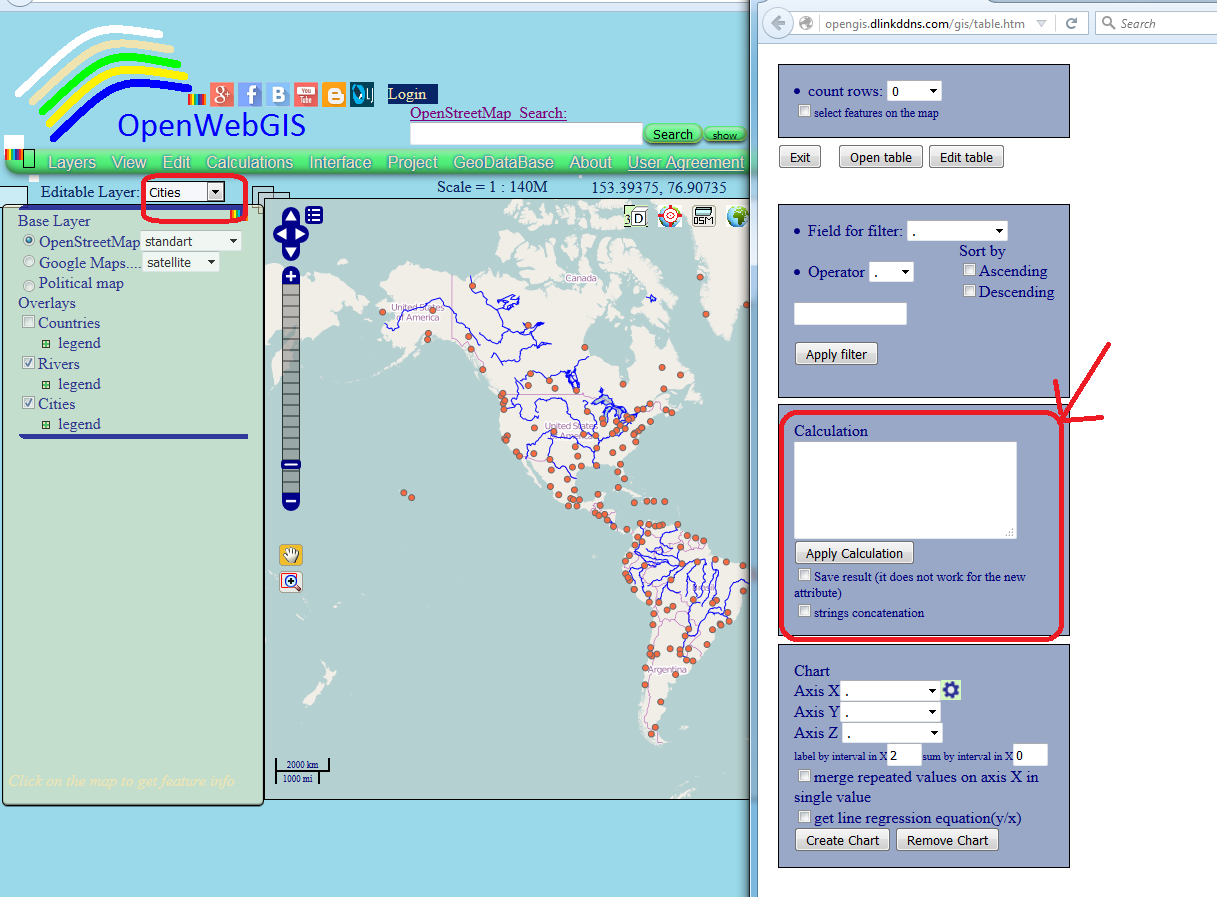 Openwebgis Is Free Online Gis Mathematical Operations In Openwebgis