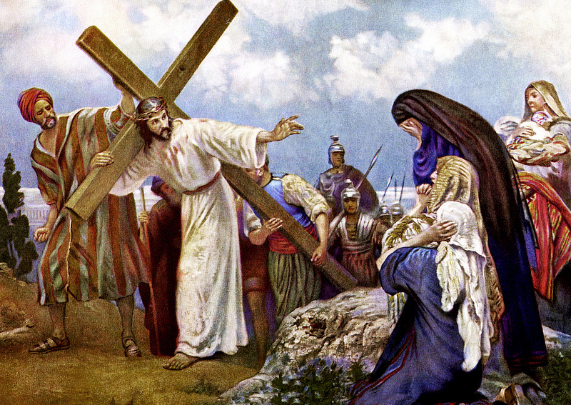 The Catholic Reader: Meeting of Mary and Jesus on the Way to Calvary