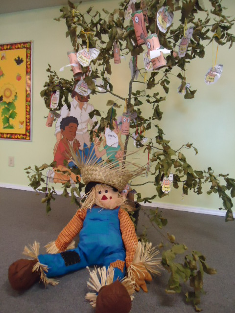Church House Collection Blog: Fall Tree With Scarecrow