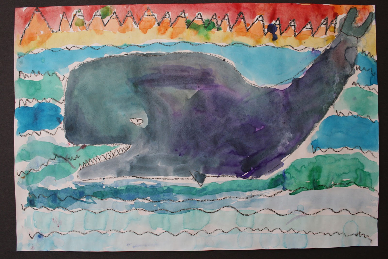 Salem Hyde Artroom : Third Grade Watercolor Whales