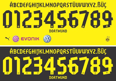 Borussia Dortmund 2012-13 font