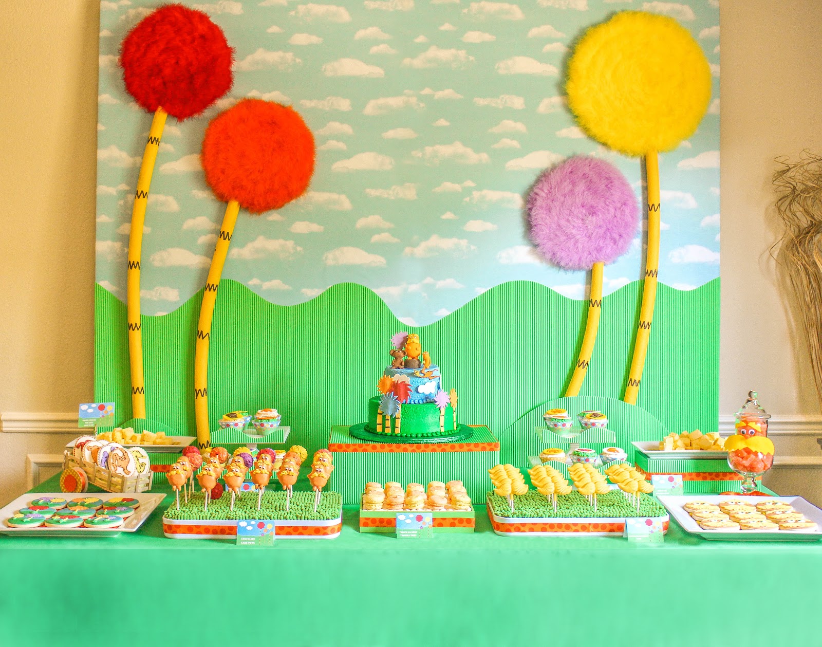 The Party Wall: The Lorax Party (Part 1): The Dessert Table, Food & Drinks