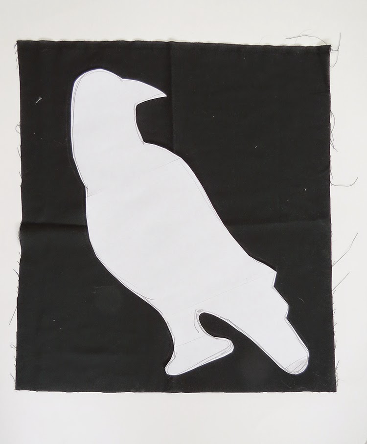 DIY Raven cushion