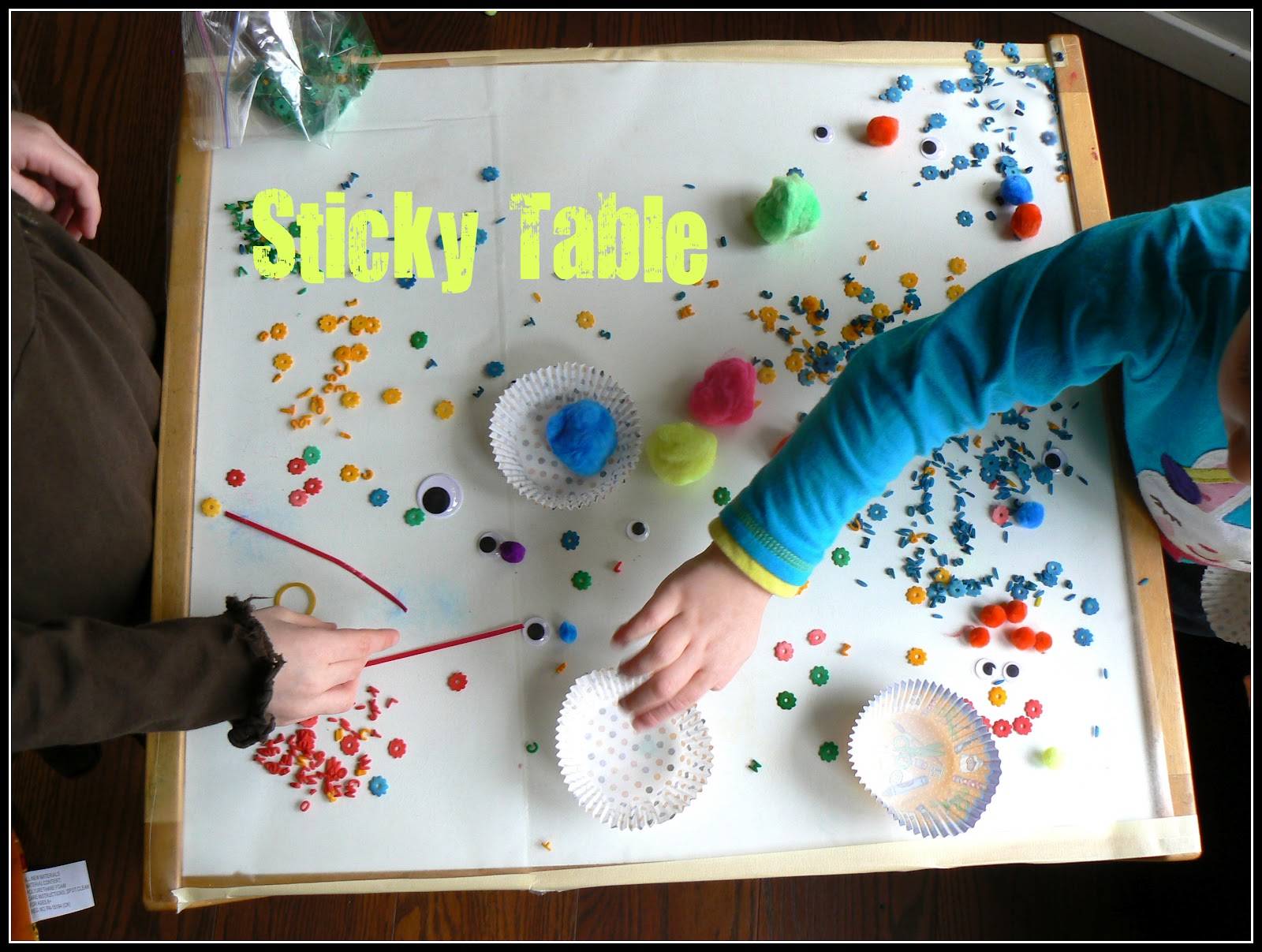 Having Fun at Home: Sticky Table Ideas