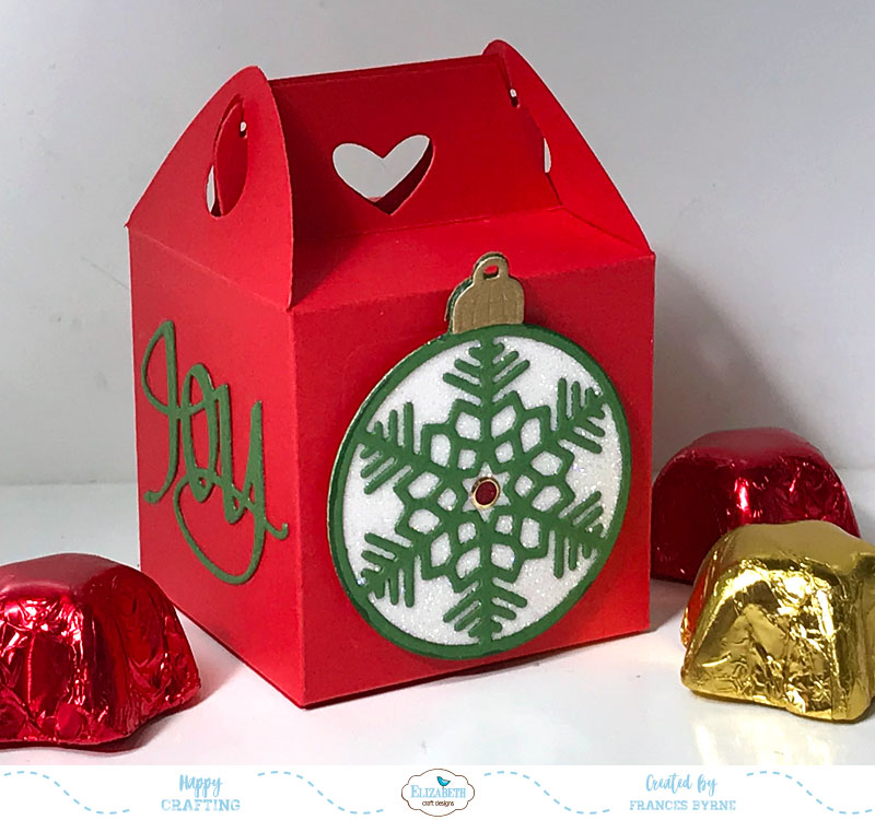 StampOwl's Studio: Glittered Ornament Christmas Favor Boxes