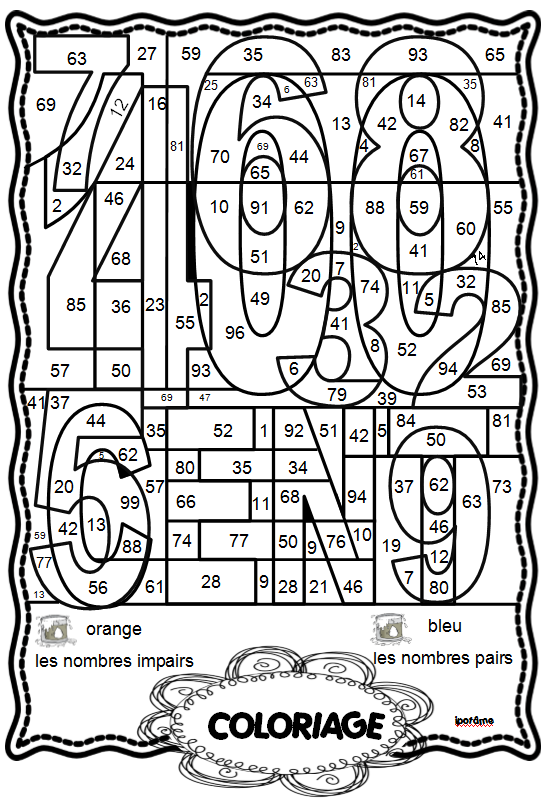 IPOTÂME ....TÂME: coloriage magique