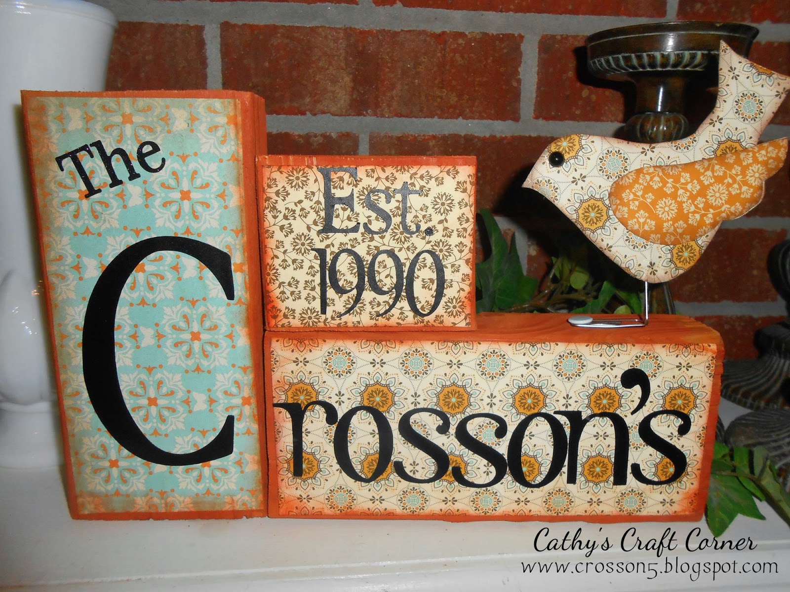 Cathy's Craft Corner: Wood Block Crafts