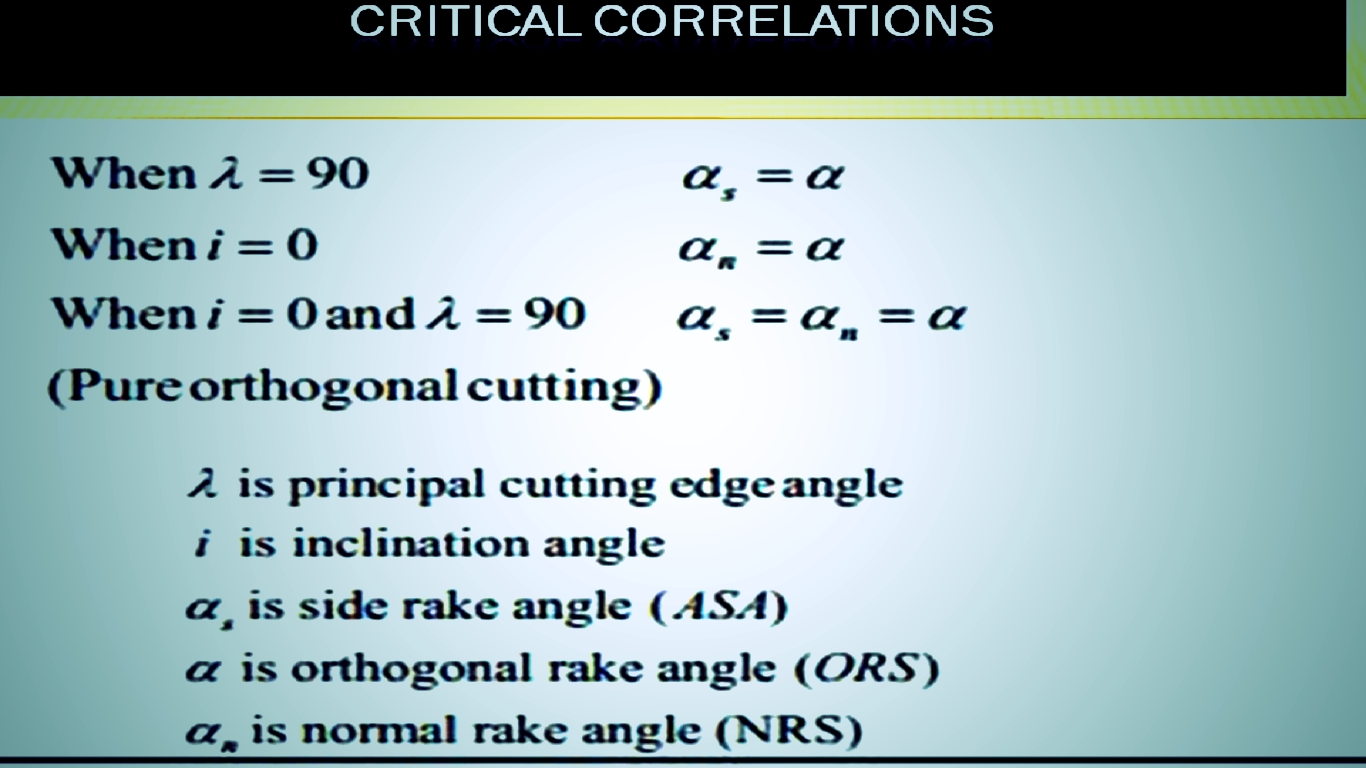 GATE FORMULA MECHANICAL: METAL CUTTING FORMULAS