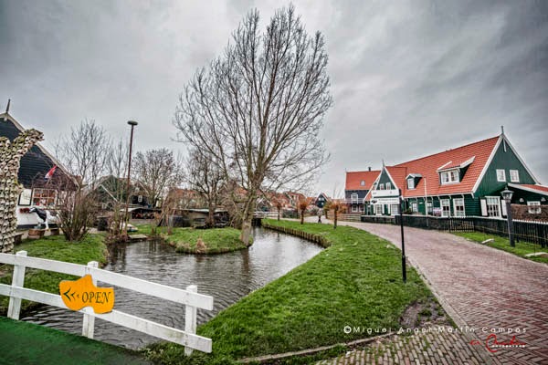 Marken, una isla en el Mar del Norte.