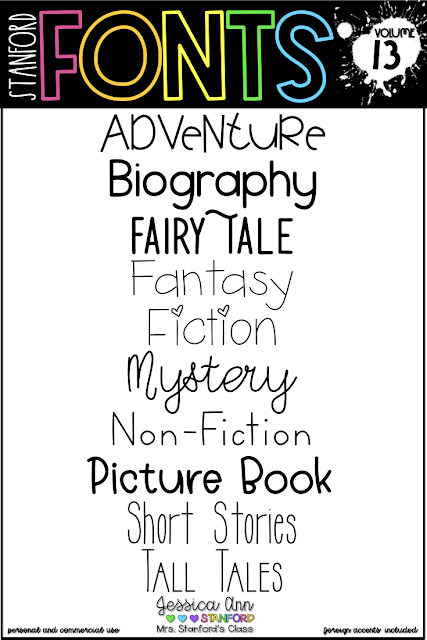 Fonts Perfect for Teachers, Classrooms, and Silhouette Projects! | Mrs ...