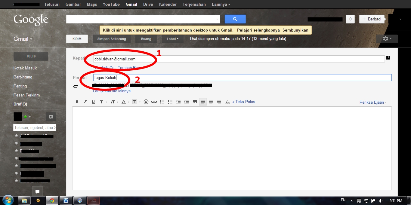 Cara Kirim File Melalui E-mail "gmail" - Muhammad