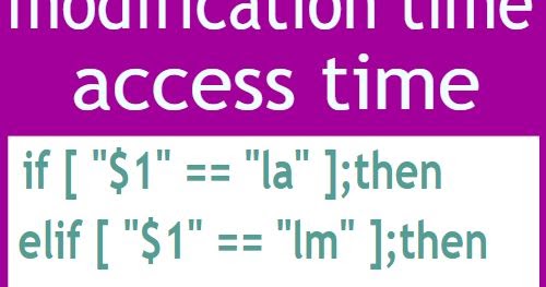 Write a shell script that lists files by modification time when called ...