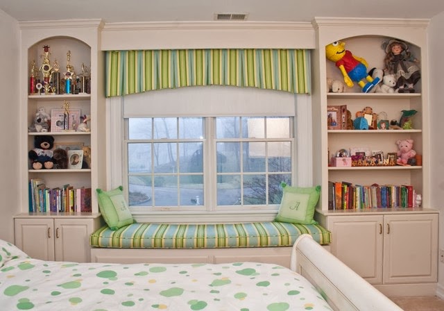 Kids room window treatment.