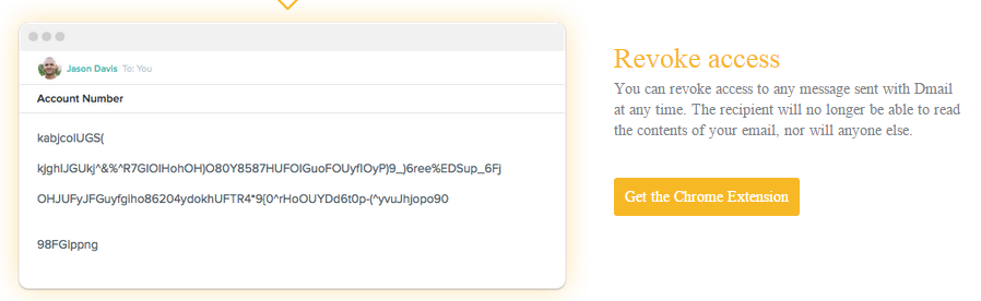 Dmail Self Destructing Email