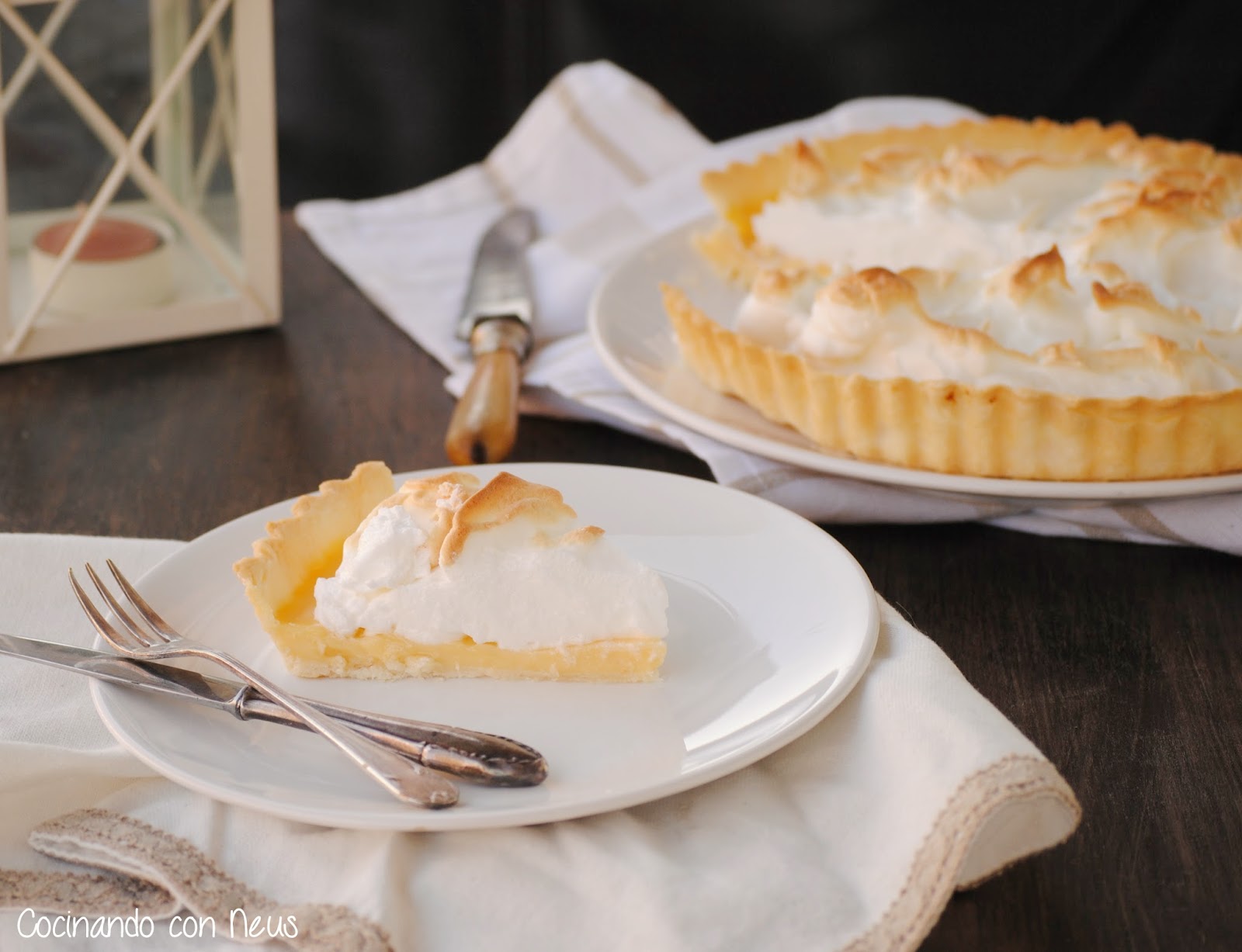 Lemon pie o tarta de limón - Cocinando con Neus