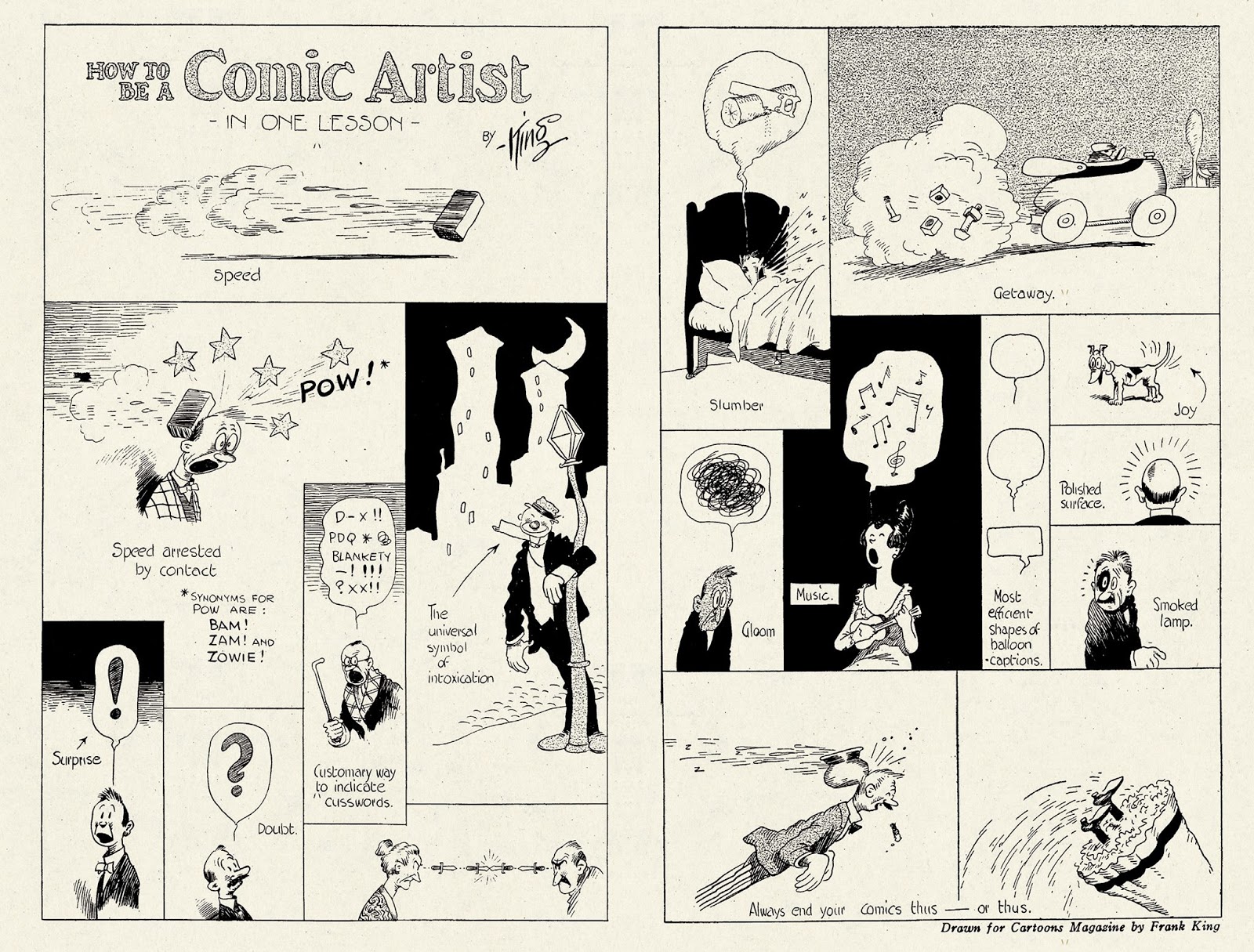 Mike Lynch Cartoons: "How To Be a Comic Artist" by Frank King from ...
