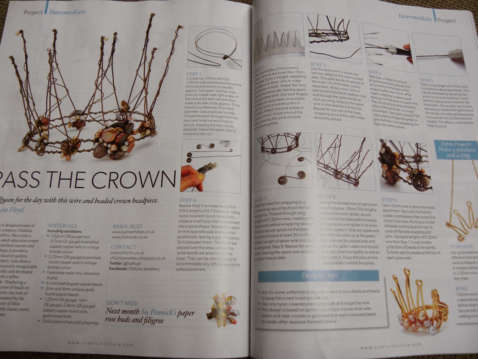 Chilichic Jewellery: Making Jewellery Magazine Issue 65 - Tutorial ...