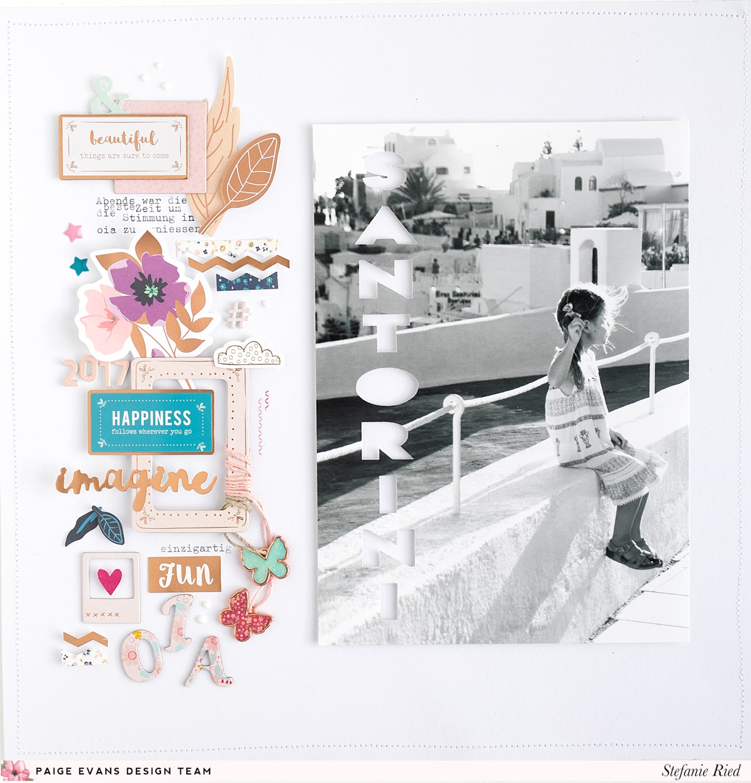 Santorini Layout by Steffi Ried | Paige Taylor Evans