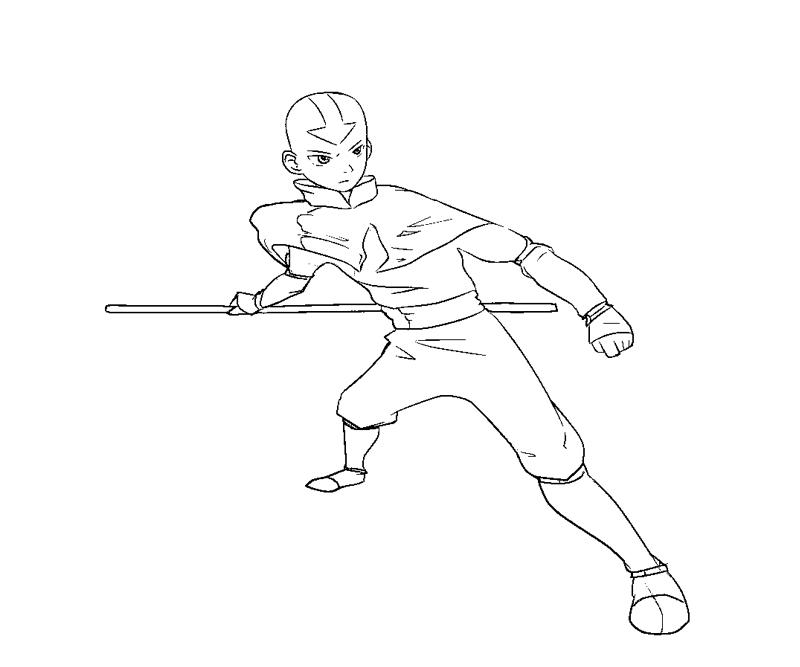 Aang 6 Coloring | Crafty Teenager