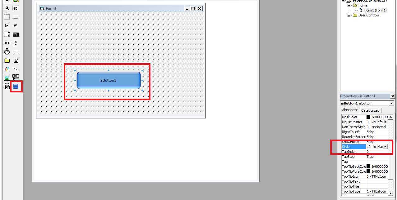 Memperindah tampilan Button pada Visual Basic 6 dengan isButton - Prodeku