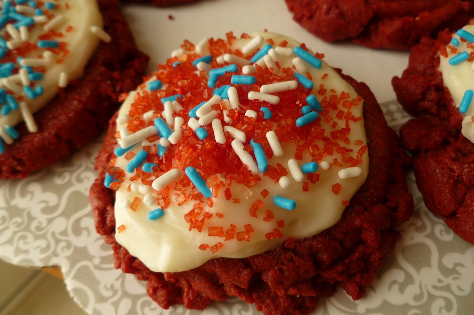 The Pastry Chef's Baking: Red Velvet Sugar Cookies
