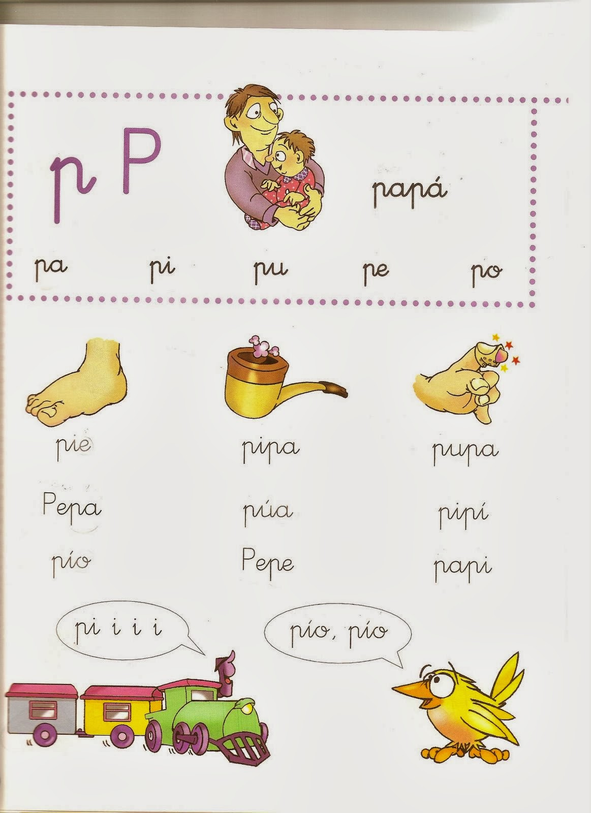 CEIP ALCALDE GALINDO: LECTURAS EN 1º (Letra "p")