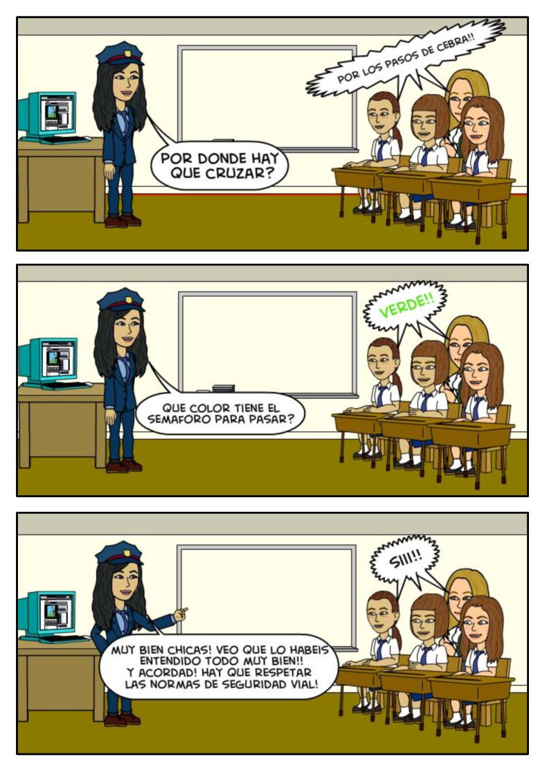 NATALIA Y LAS TICs: Comic de la seguridad vial