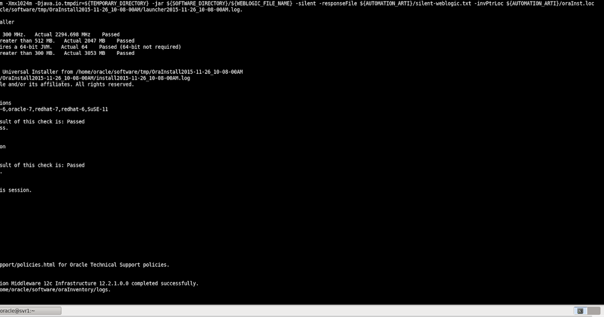Java Middleware Automating Oracle Weblogic 12c Installation And Configuration Part 1