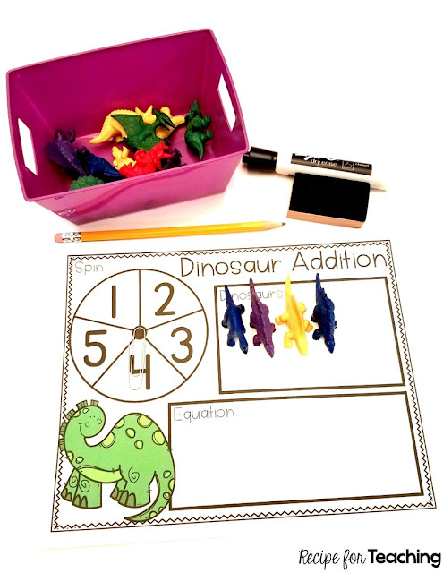 Dinosaur Addition - Recipe for Teaching
