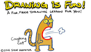 Harptoons: Drawing is "cough...cough" Fun!"