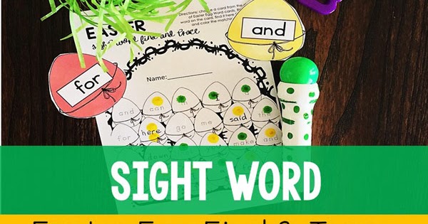 Easter Sight Word Find & Color | Totschooling - Toddler, Preschool ...