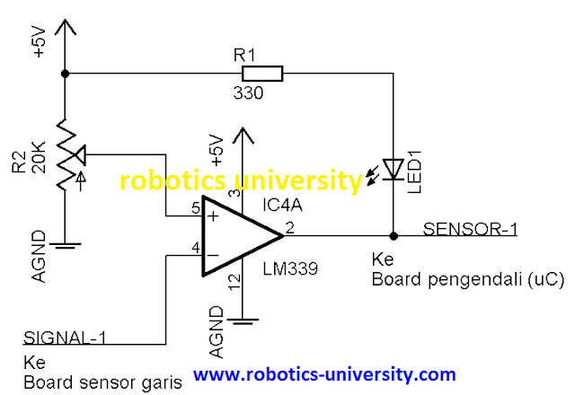Skematik Sensor Robot4 | Robotics University