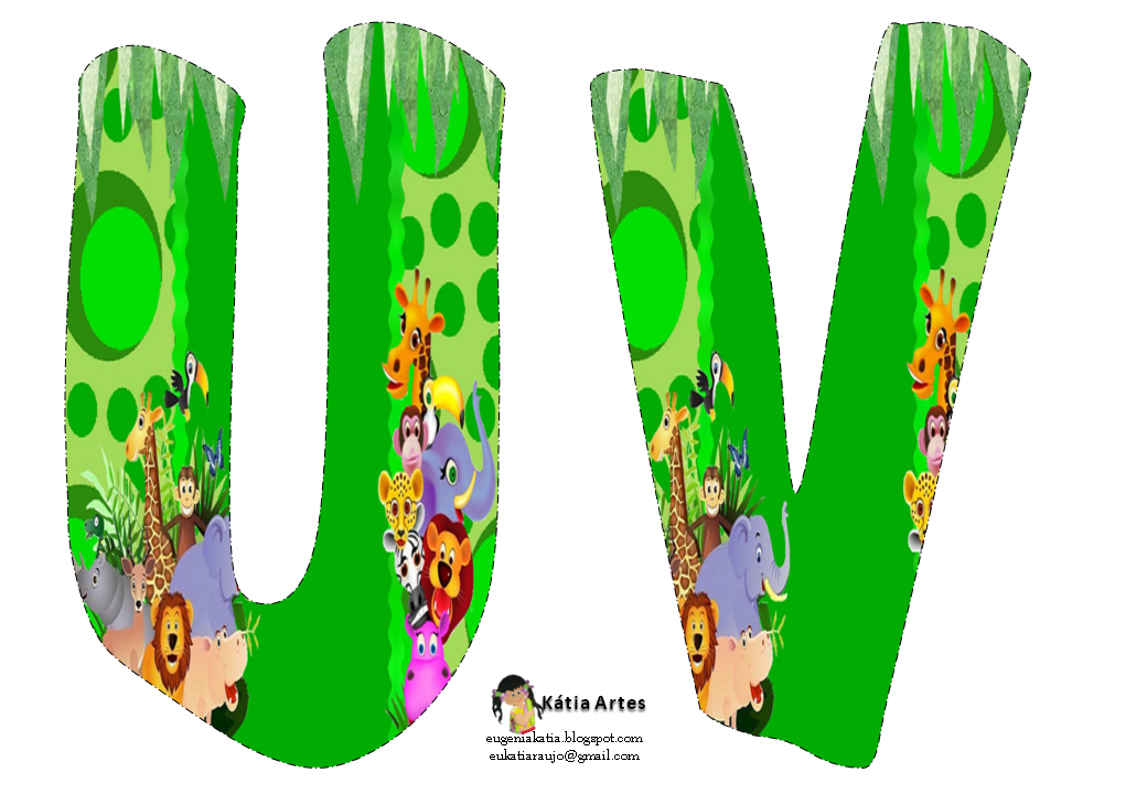 Lindo alfabeto de la selva. - Oh my Alfabetos!